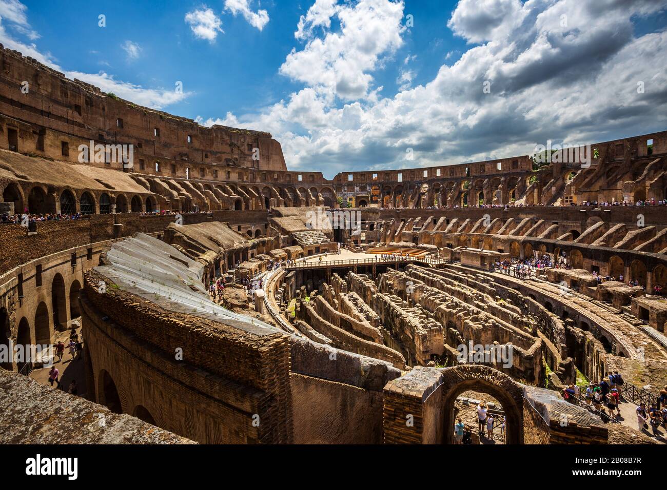 Wide picture from Colosseum interior. Rome, Italy Stock Photo - Alamy