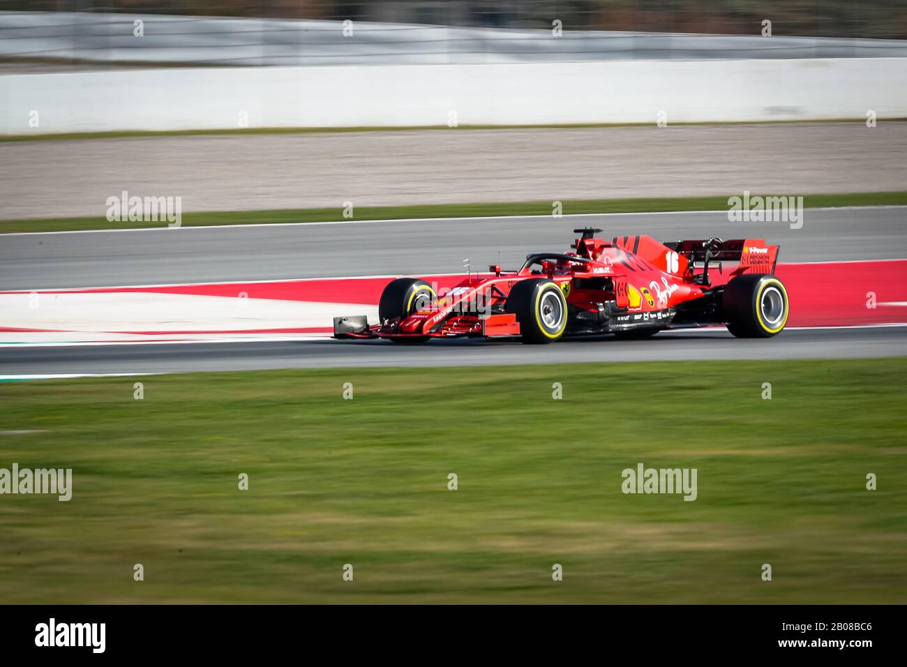 Sebastian Vettel of Scuderia Ferrari seen in action during the ...