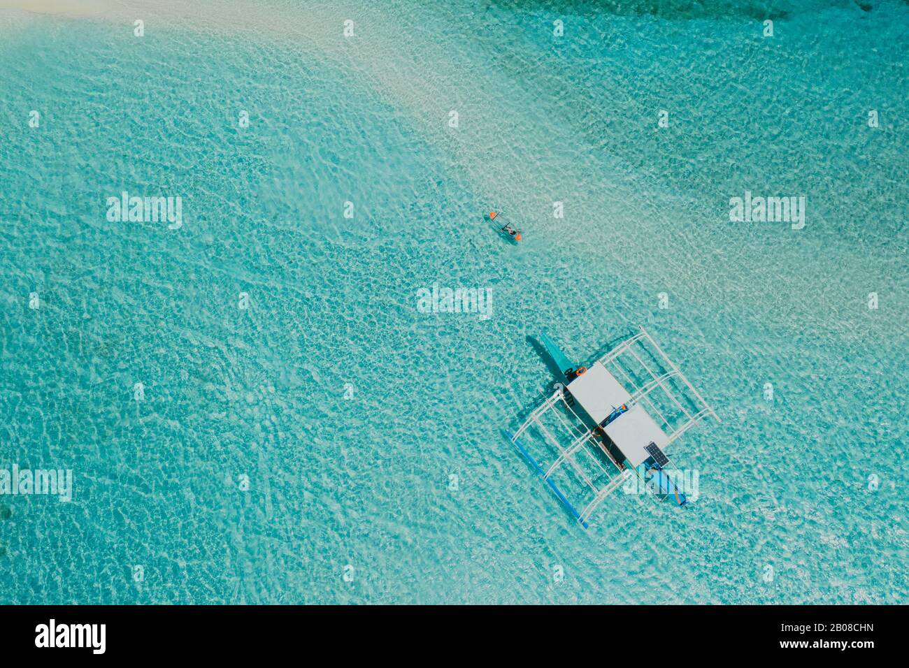 Bulog dos islands in the philippines, coron province. Aerial shot from ...