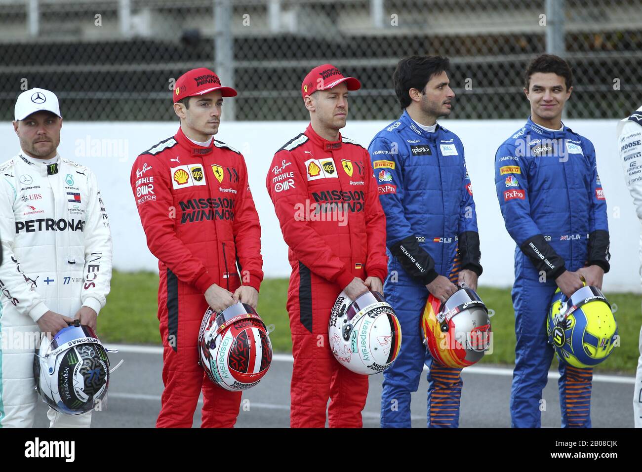 ferrari drivers during Pre-season Testing 2020 - Day 1, Formula 1 ...