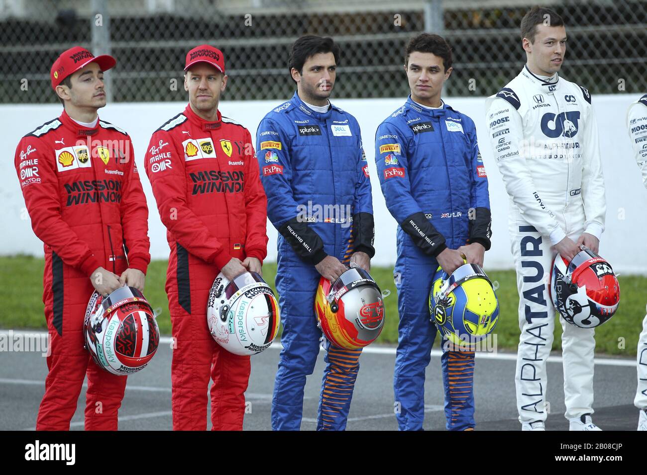 ferrari drivers during Pre-season Testing 2020 - Day 1, Formula 1 ...