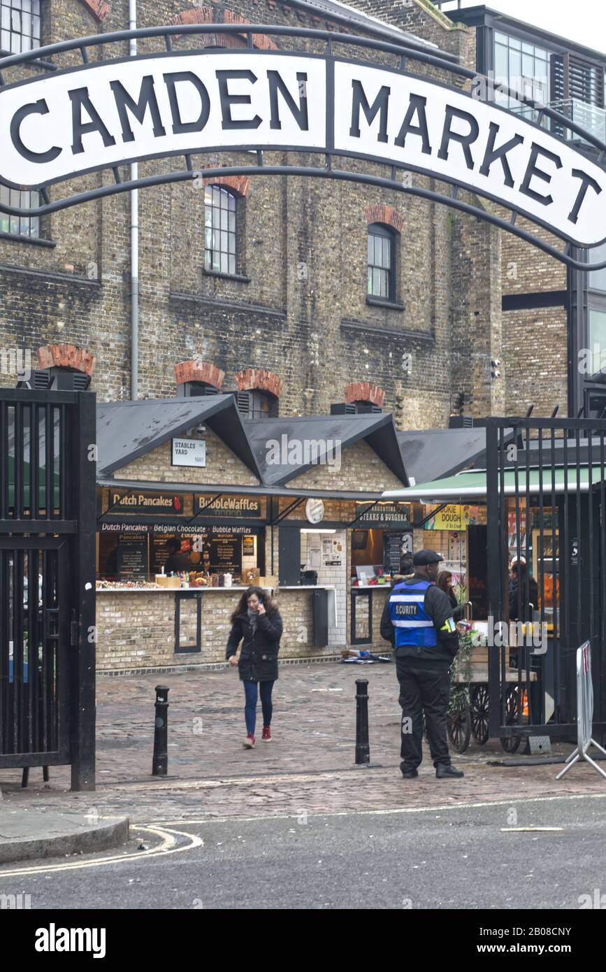 Camden market sign, London Stock Photo - Alamy