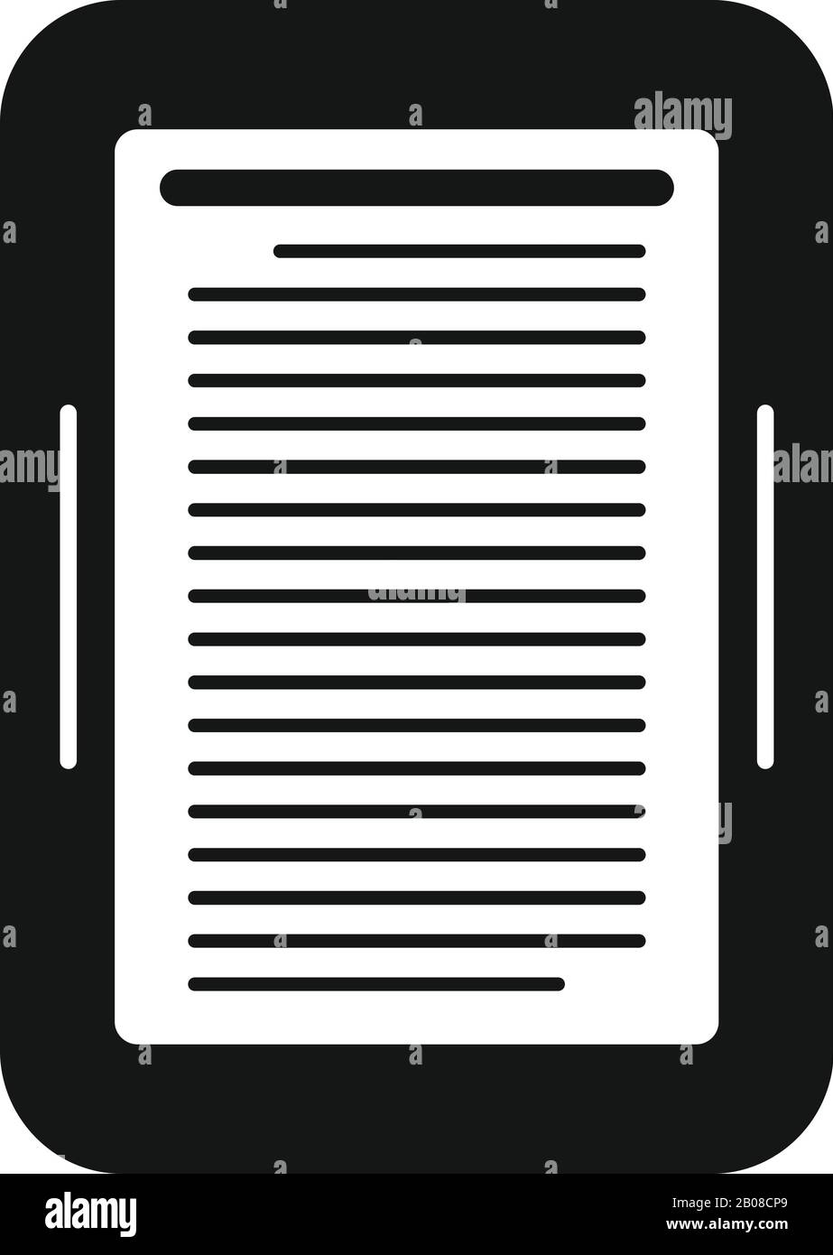 Ebook device icon. Simple illustration of ebook device vector icon for ...