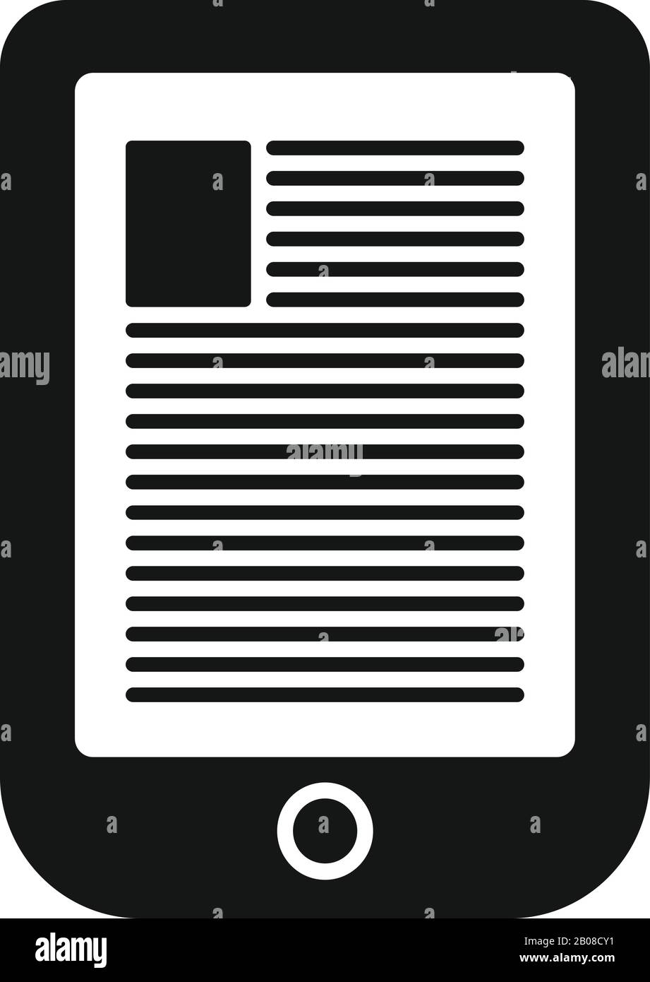 Digital ebook icon. Simple illustration of digital ebook vector icon ...