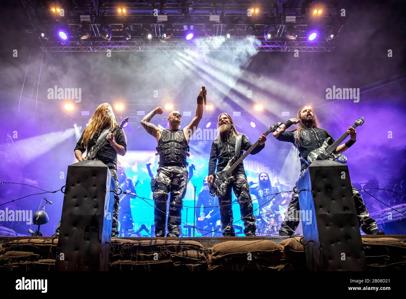 Oslo, Norway. 16th, February 2020. The Swedish heavy metal band Sabaton ...