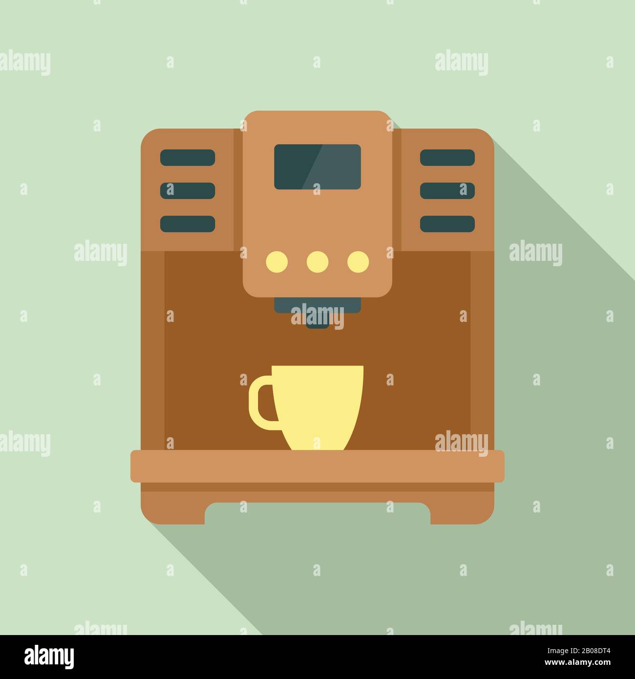 Americano coffee machine icon. Flat illustration of americano coffee ...