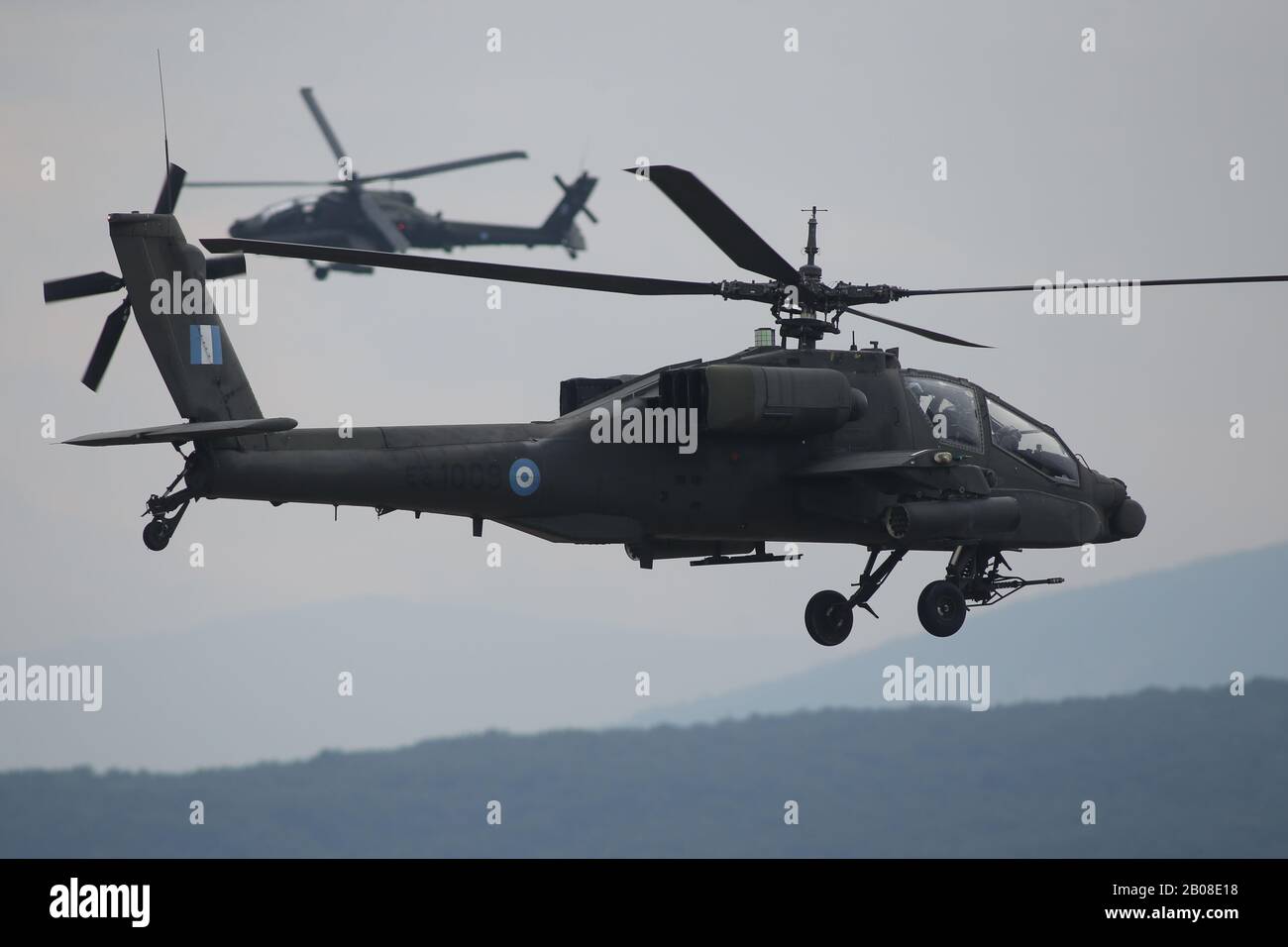 February 19, 2020, Litochoro, Greece: Greek Army AH-64 Apache ...