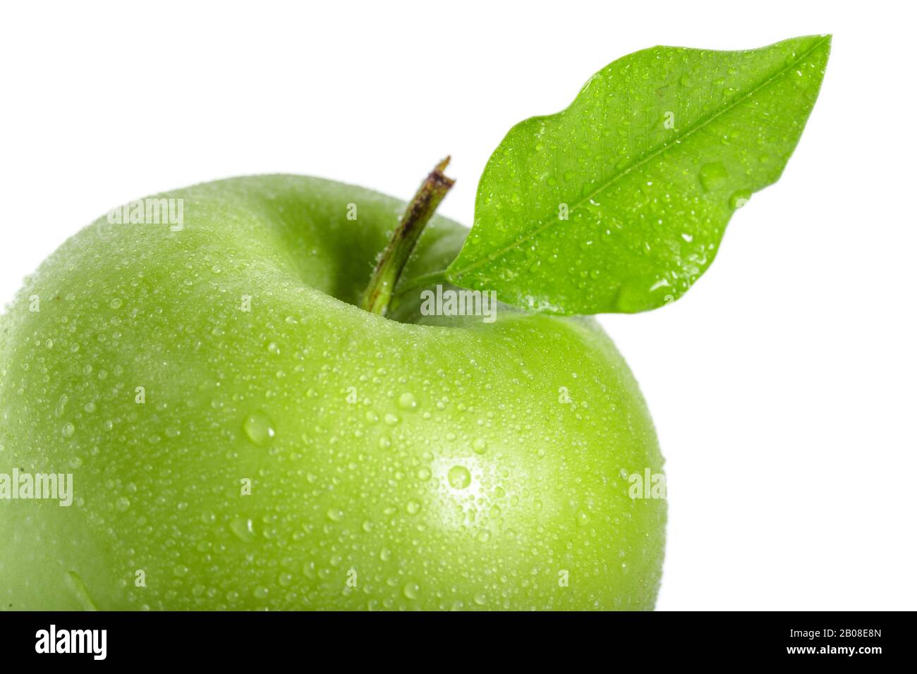Green apple, isolated on white background. creative photo Stock Photo ...