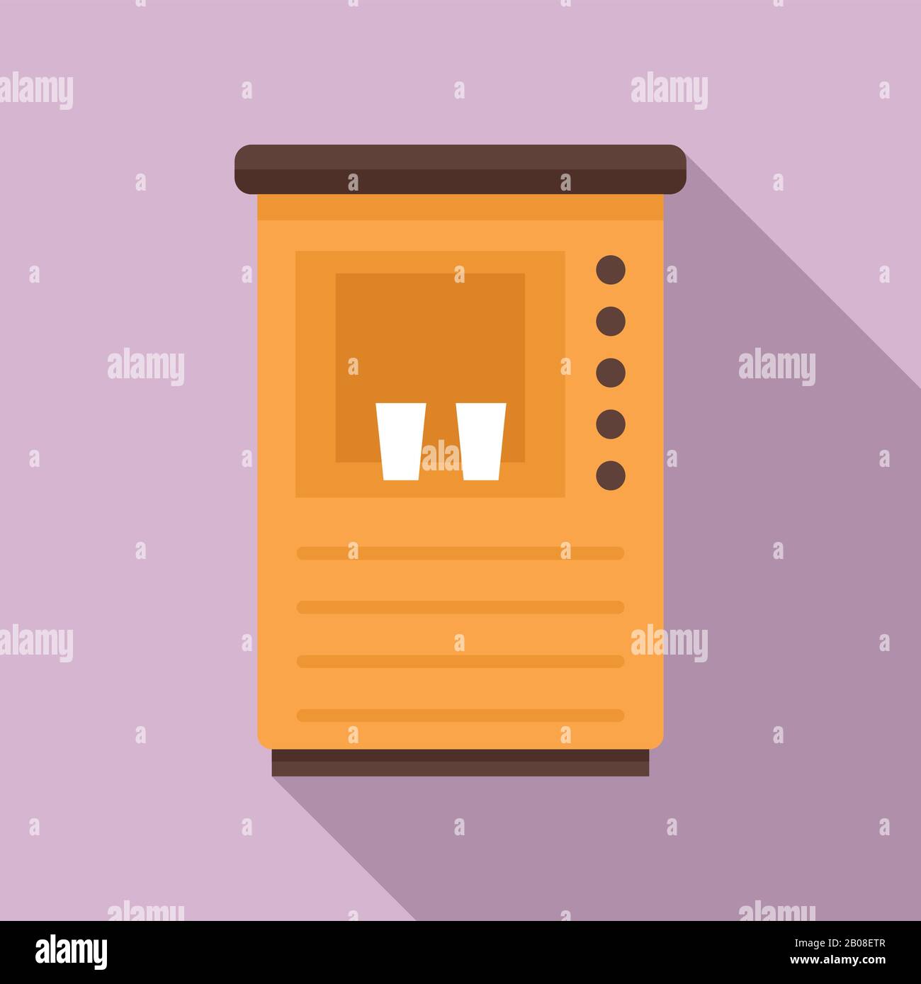 Street coffee machine icon. Flat illustration of street coffee machine ...