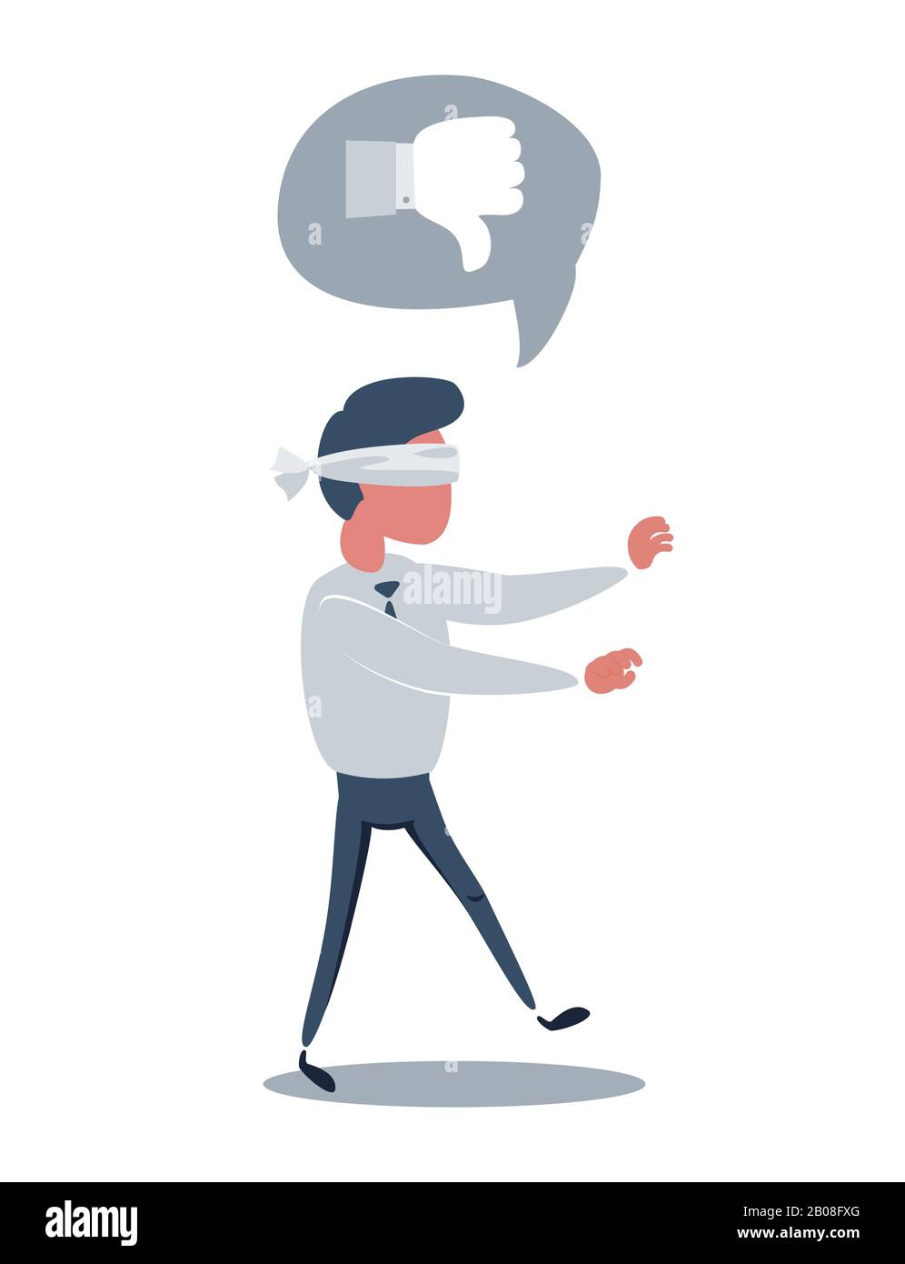 Blindfold cartoon hi-res stock photography and images - Alamy