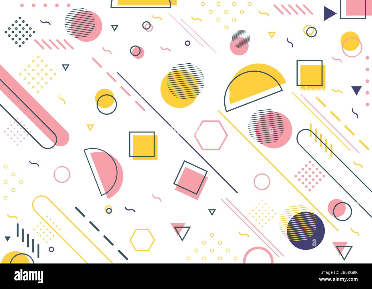 Illustration of abstract dynamic geometric shapes Stock Vector Image ...