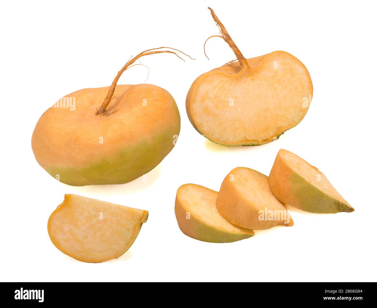 Yellow radish isolated on white background Stock Photo - Alamy