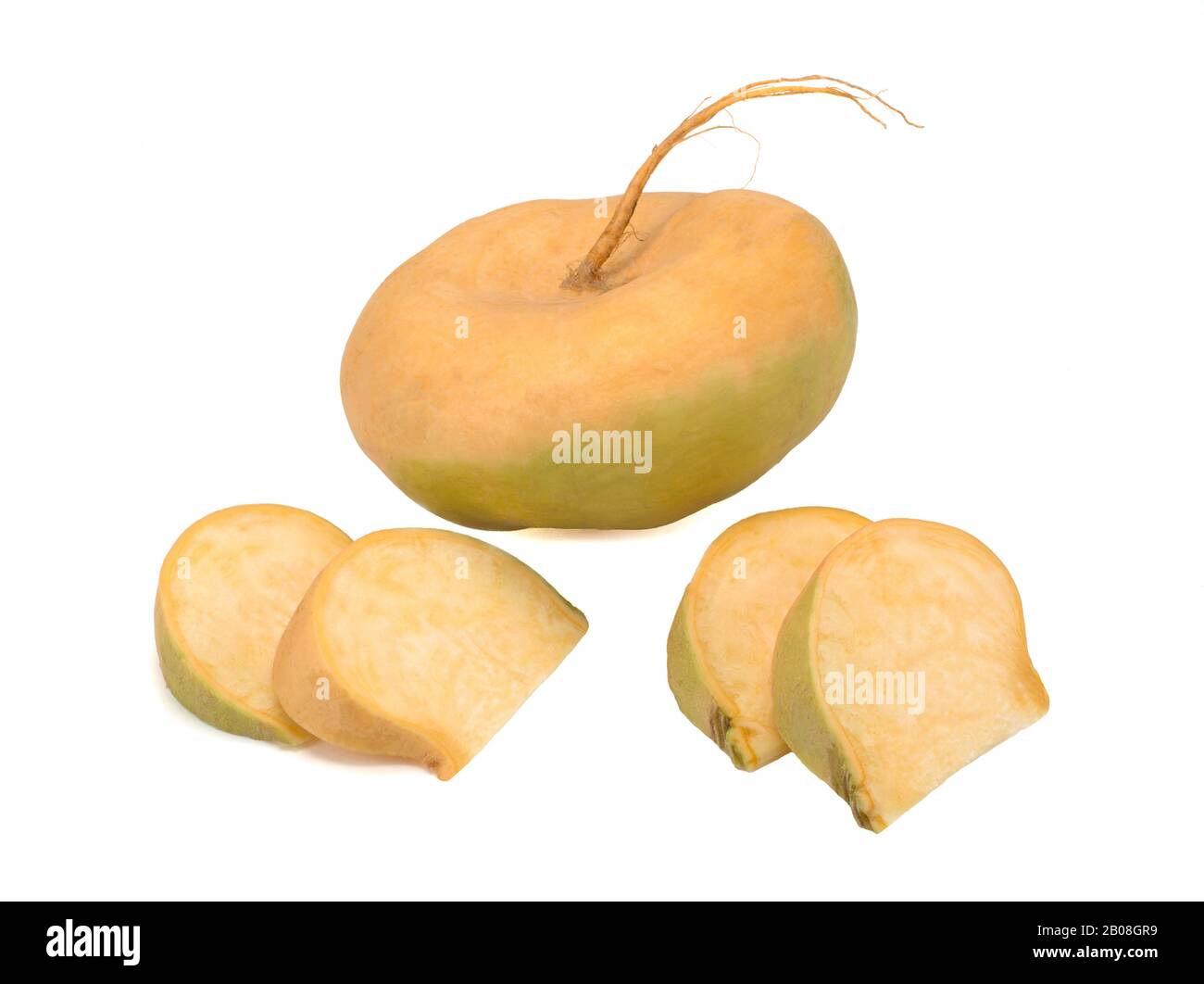 Yellow radish isolated on white background Stock Photo - Alamy