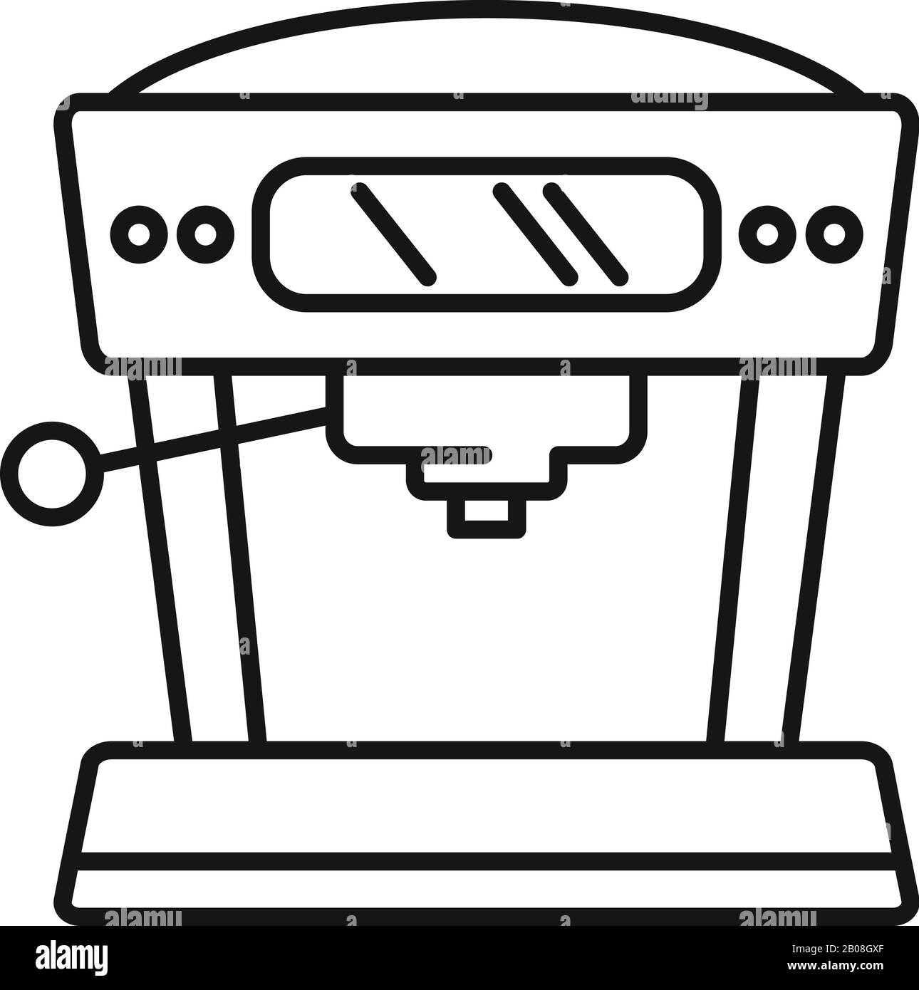 Capsule coffee machine icon. Outline capsule coffee machine vector icon ...