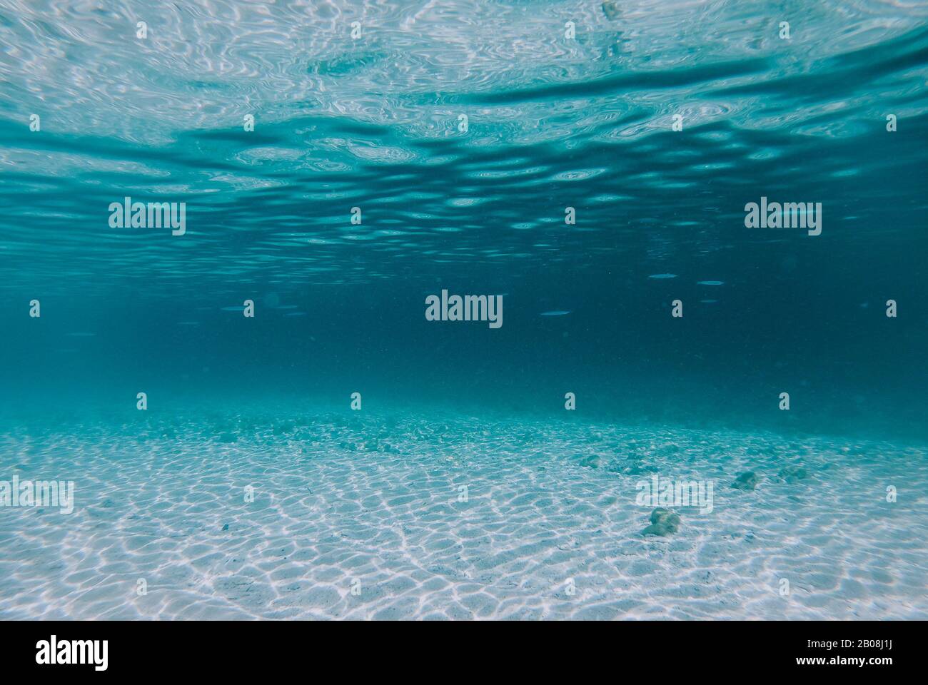Crystal azure water in the philippines Stock Photo - Alamy