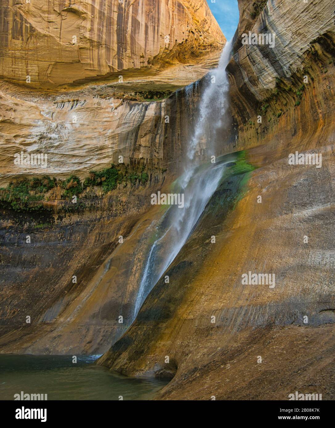 Beautiful waterfall cascades down rocky hi-res stock photography and ...