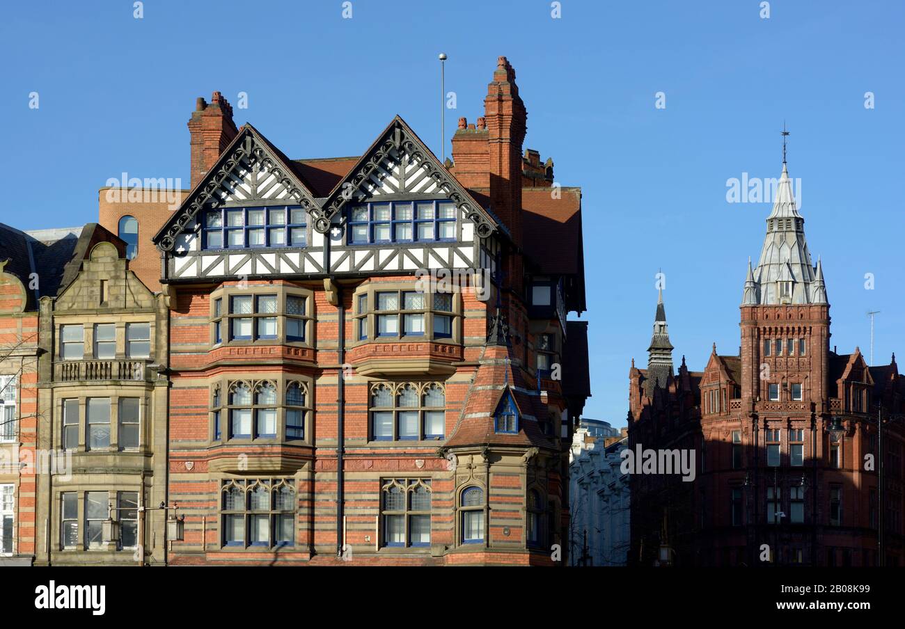 Architecture by Fothergill Watson, at Long Row, Nottingham Stock Photo ...