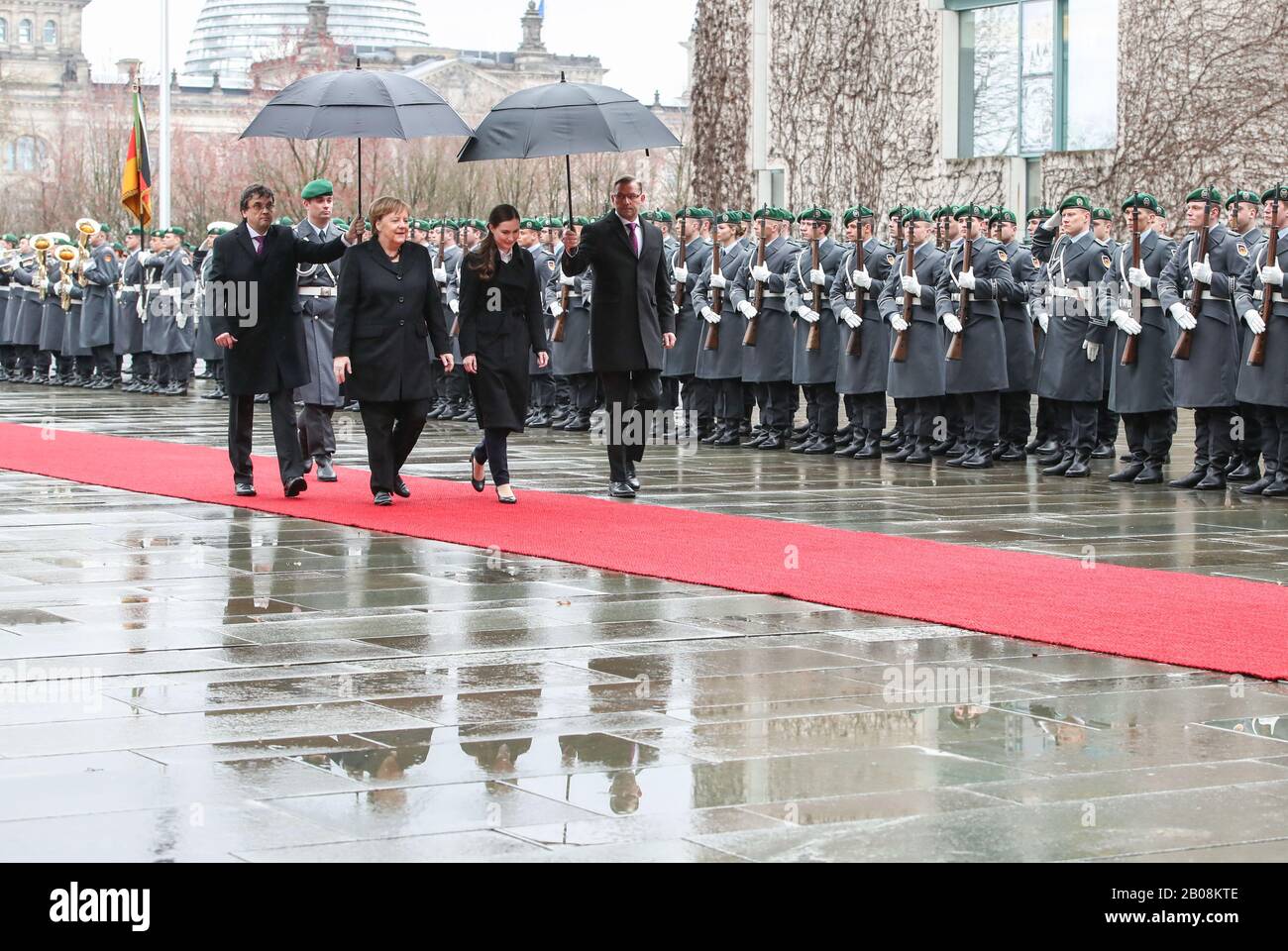(200219) -- BERLIN, Feb. 19, 2020 (Xinhua) -- German Chancellor Angela ...