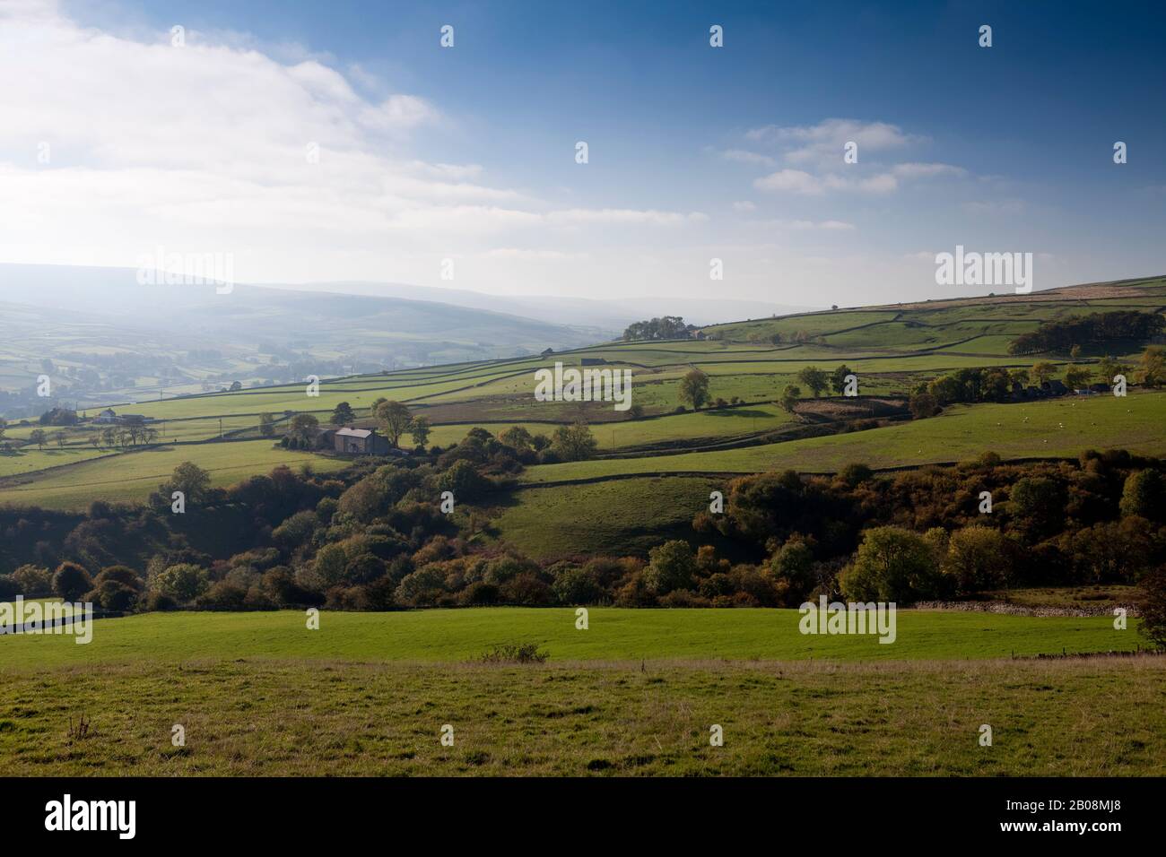 Weardale landscape Co Durham Stock Photo - Alamy