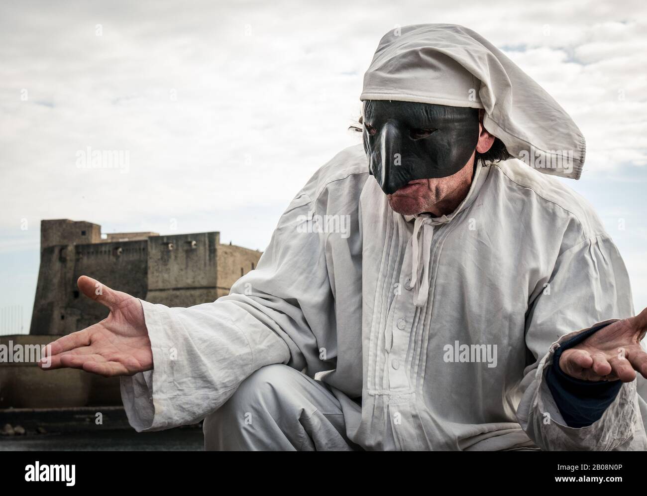 Pulcinella traditional Neapolitan mask, Naples Italy Stock Photo - Alamy