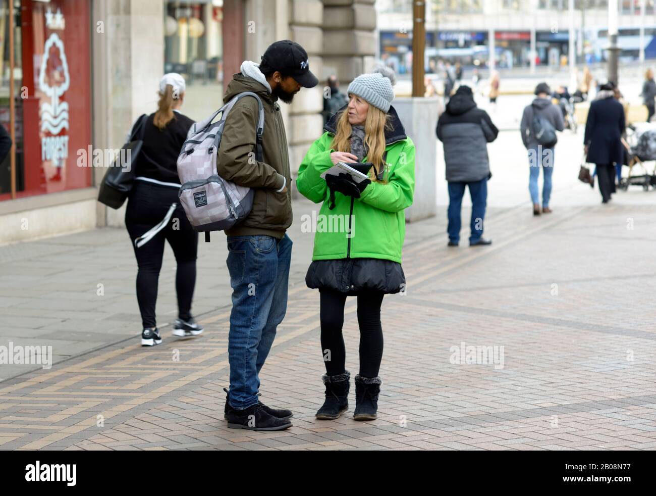 Chugger charity mugger hi-res stock photography and images - Alamy