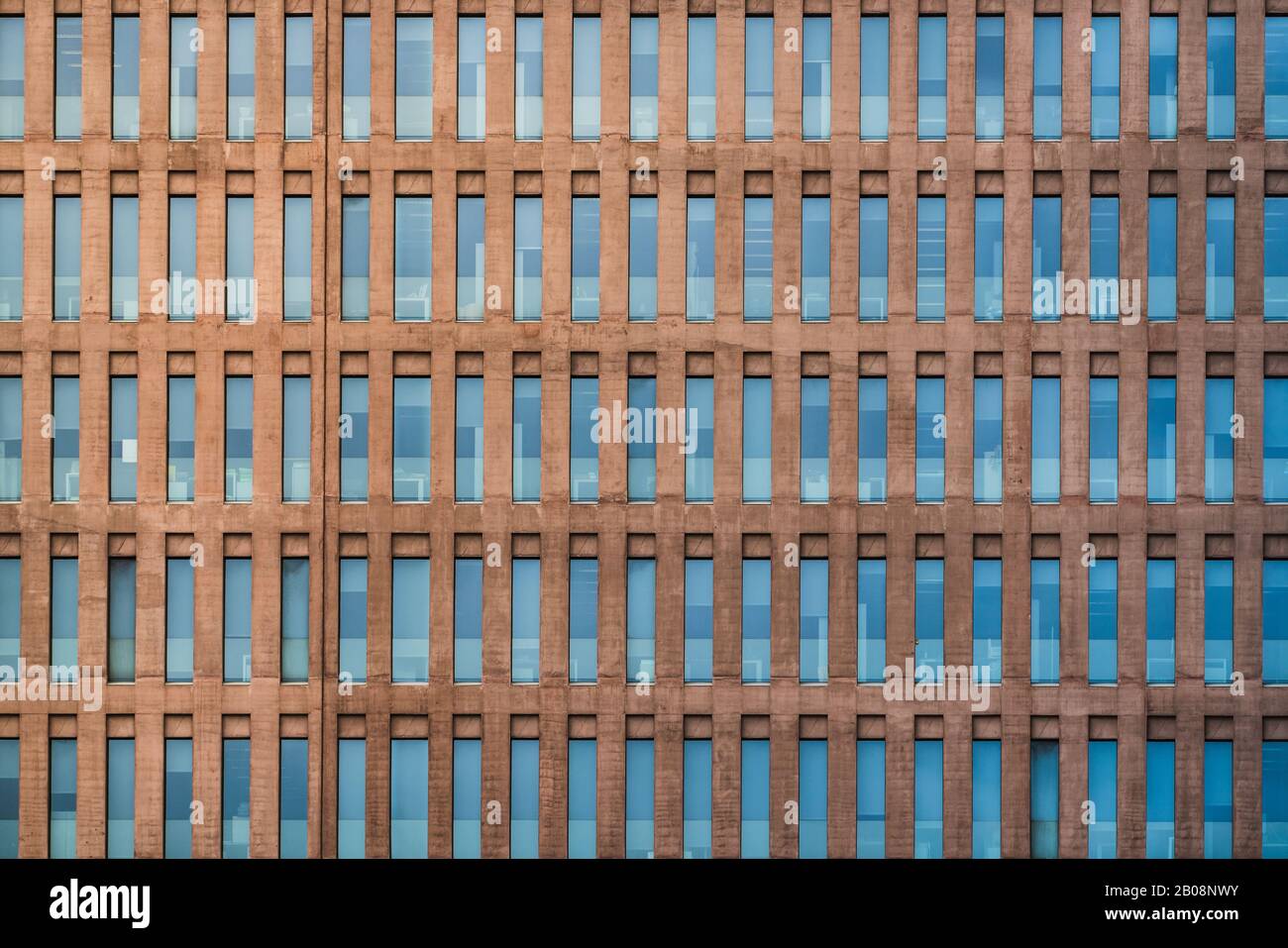 Uniform facade of an office building Stock Photo - Alamy