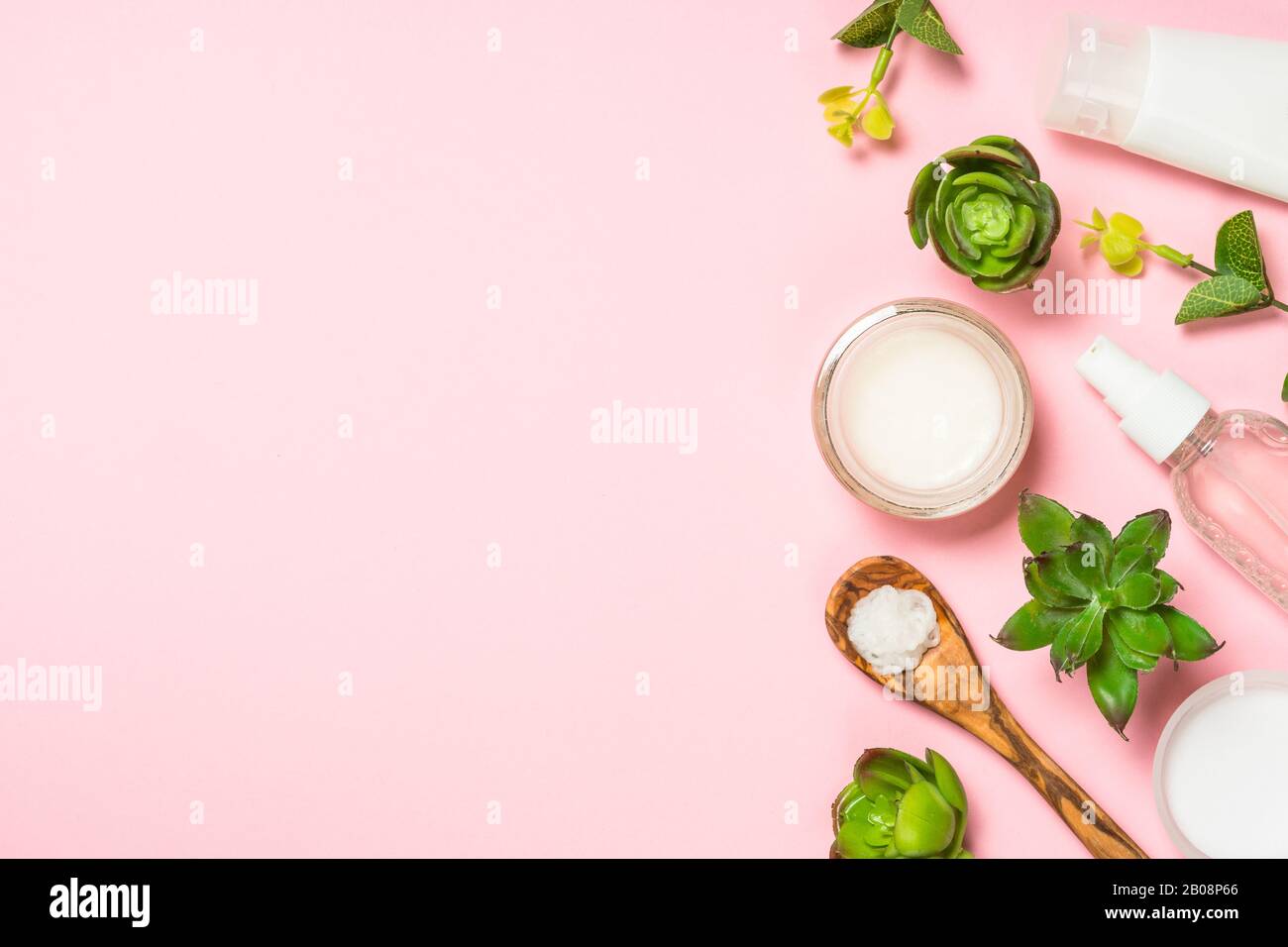 Skin care product, natural cosmetic flat lay Stock Photo - Alamy
