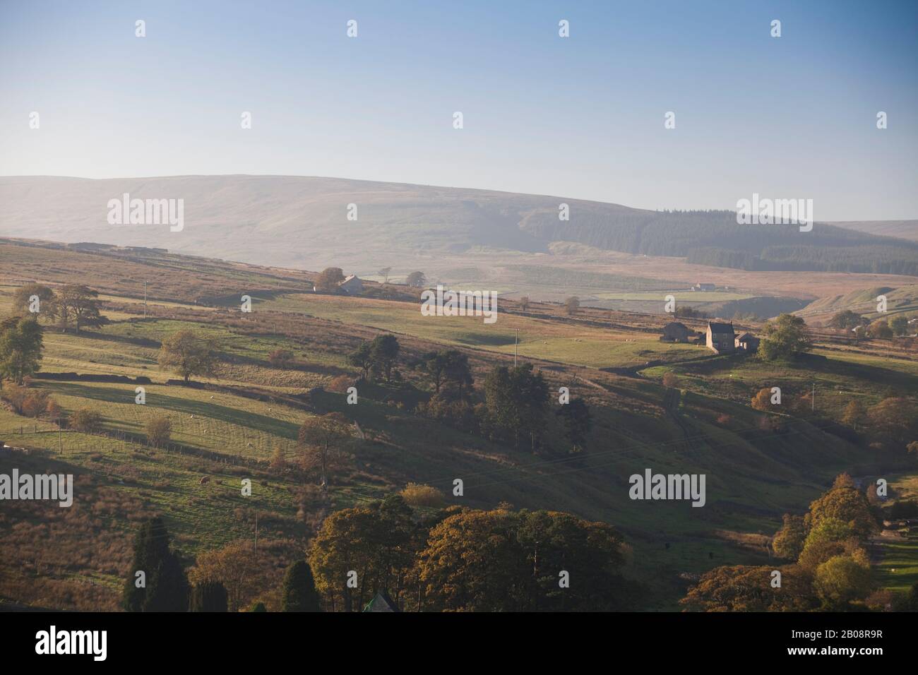 Weardale landscape Co Durham Stock Photo - Alamy