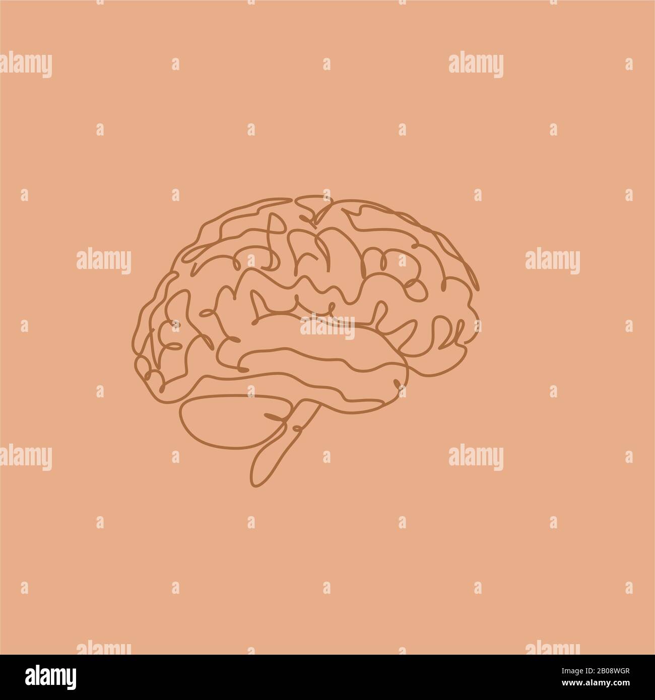 skull line illustration. Line art people body. minimalist medical print ...