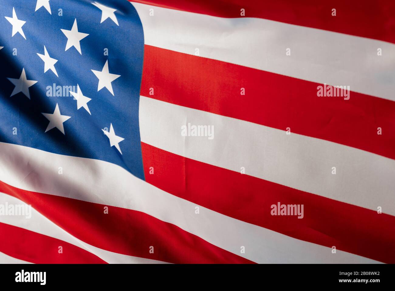Beautifully waving star and striped American flag Stock Photo - Alamy