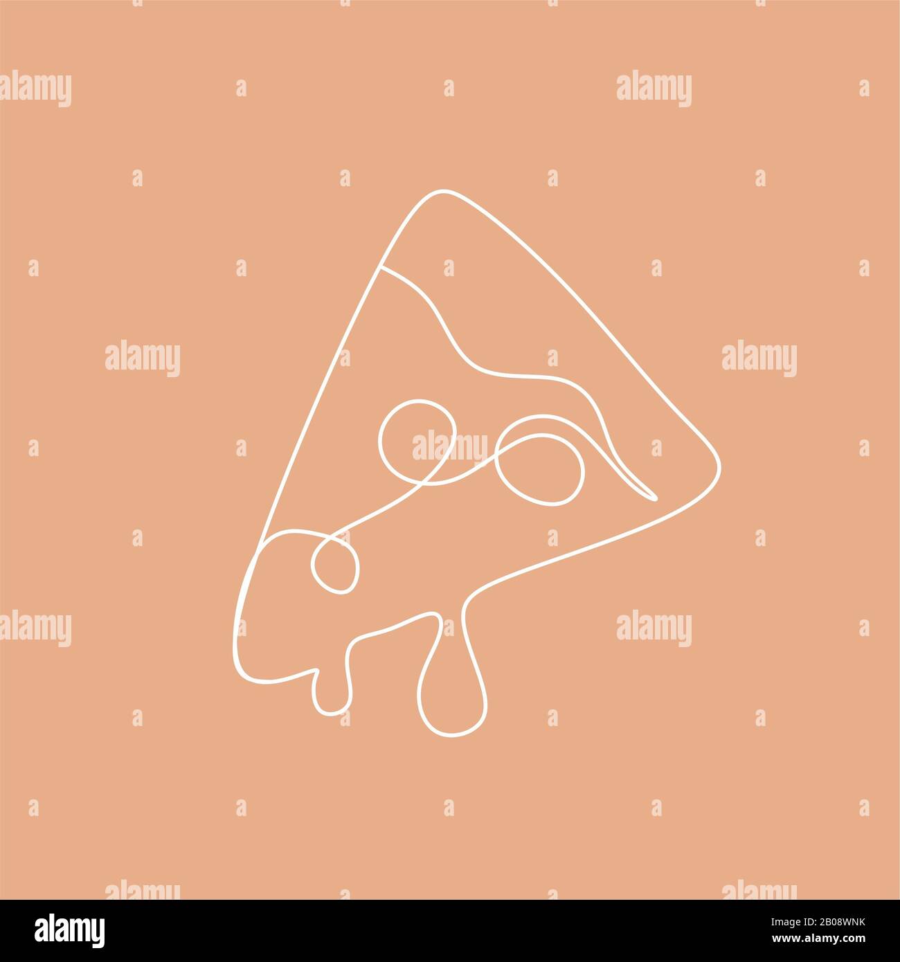 Line drawing icon. One line symbol Stock Photo - Alamy