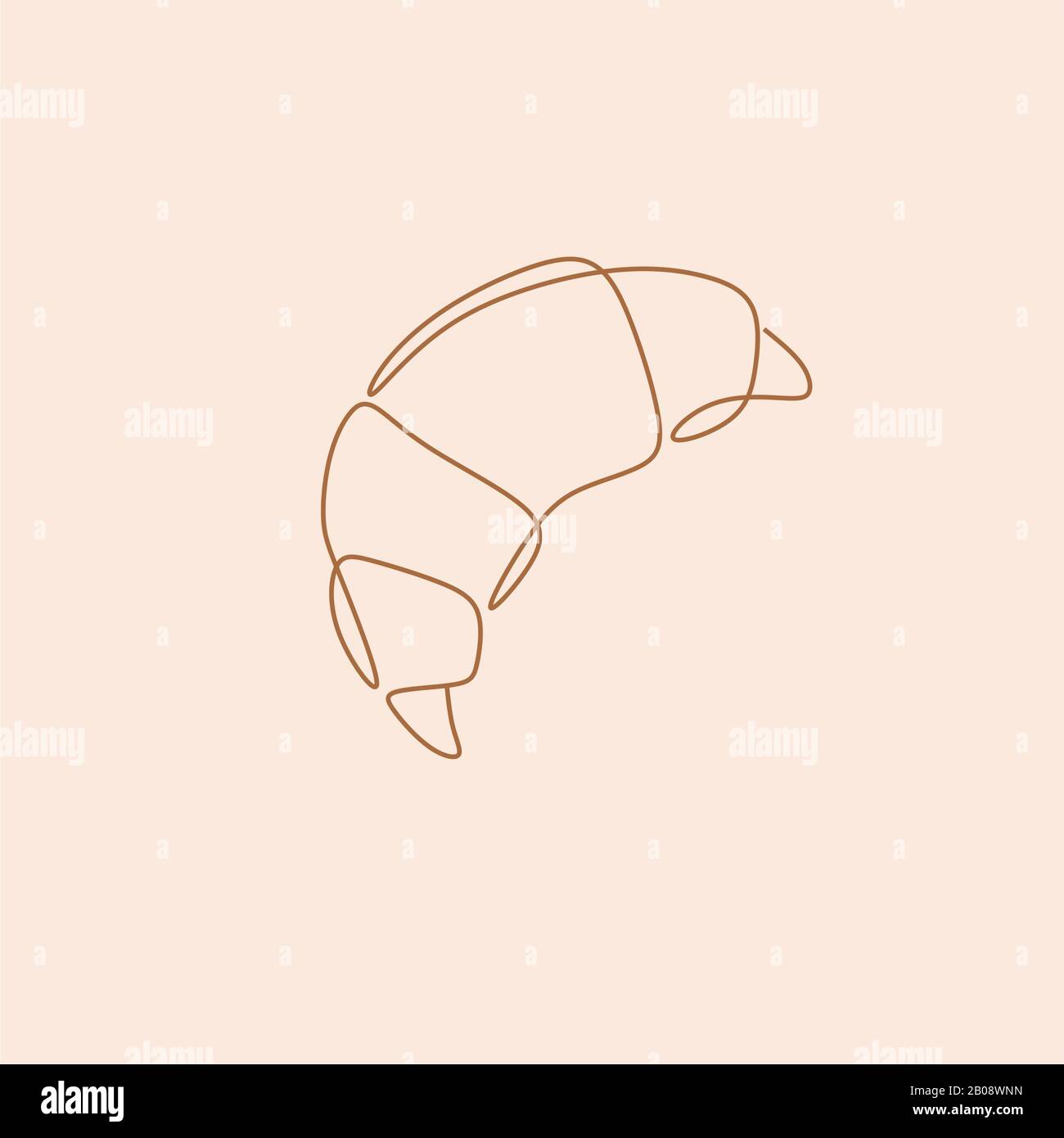 Line drawing icon. One line symbol Stock Photo - Alamy