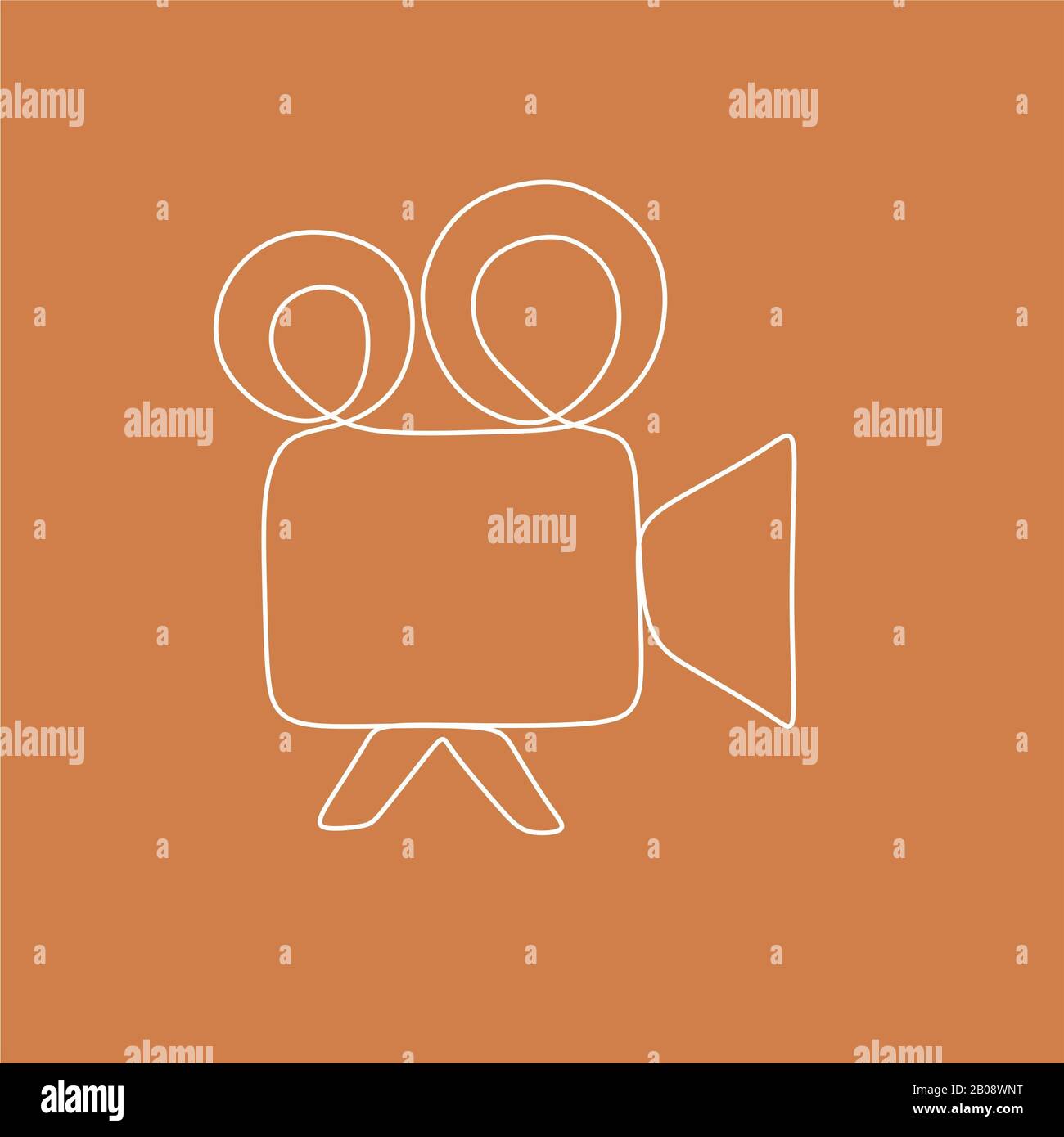 Line drawing icon. One line symbol Stock Photo - Alamy
