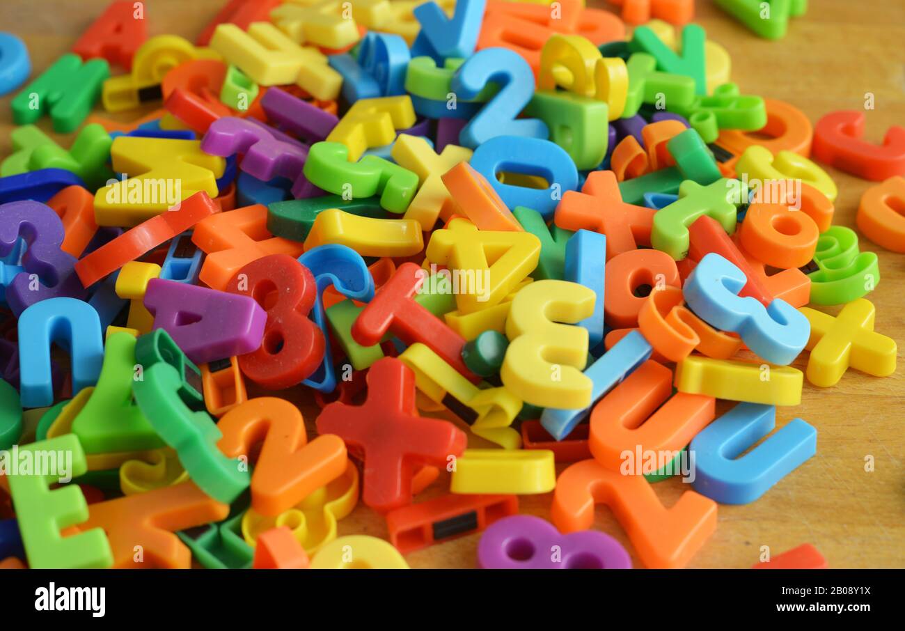 Very colorful numbers and letters detail structure background Stock ...