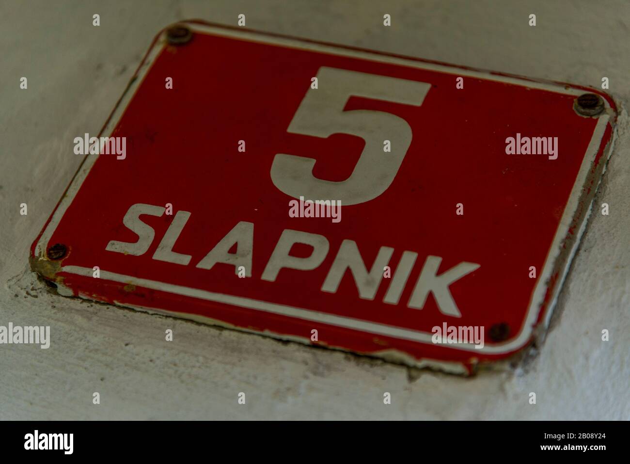 Abandoned village Slapnik in region Gorika Brda, Slovenia Stock Photo ...