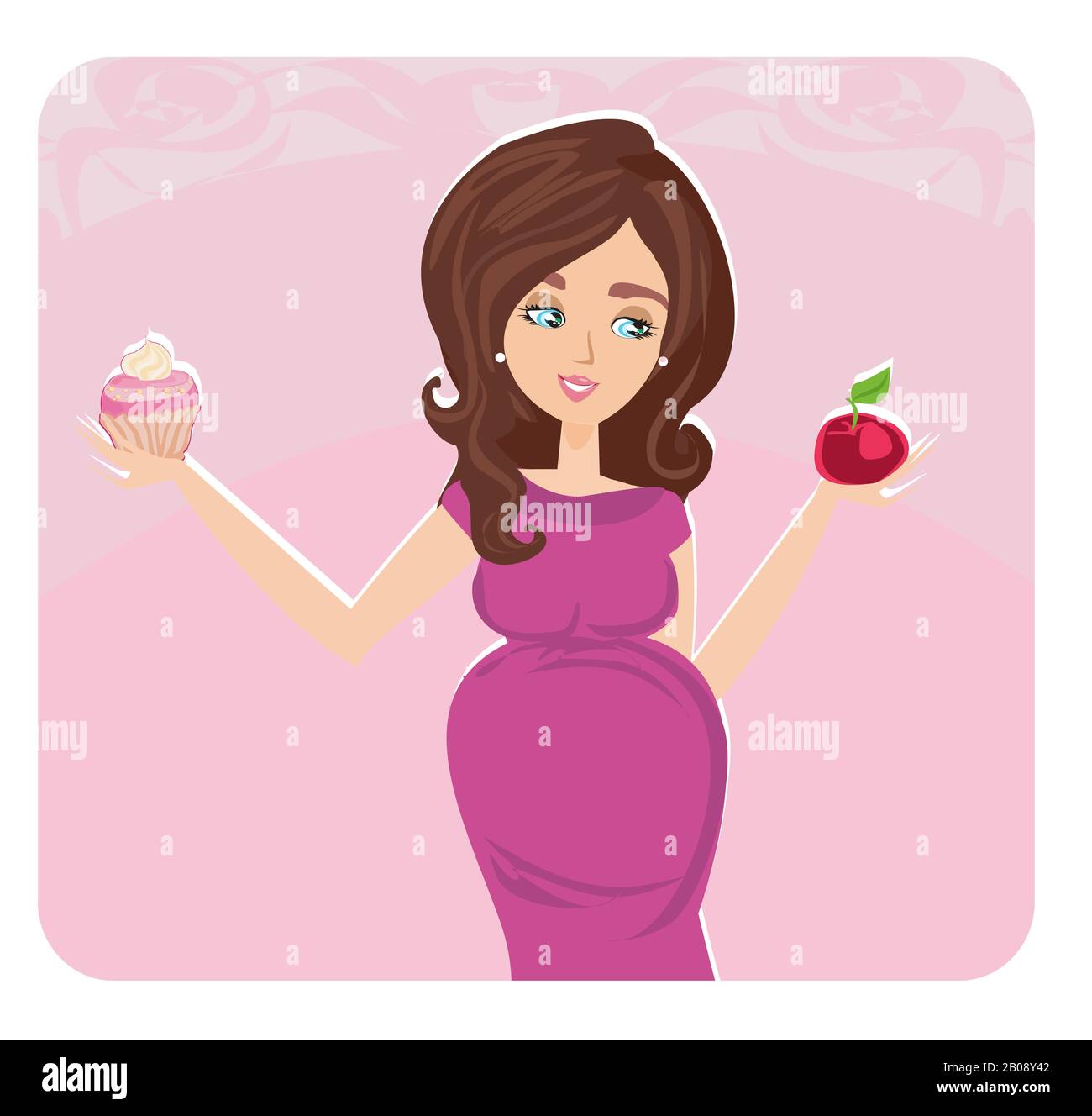 Shopping baby pregnant woman Cut Out Stock Images & Pictures - Alamy