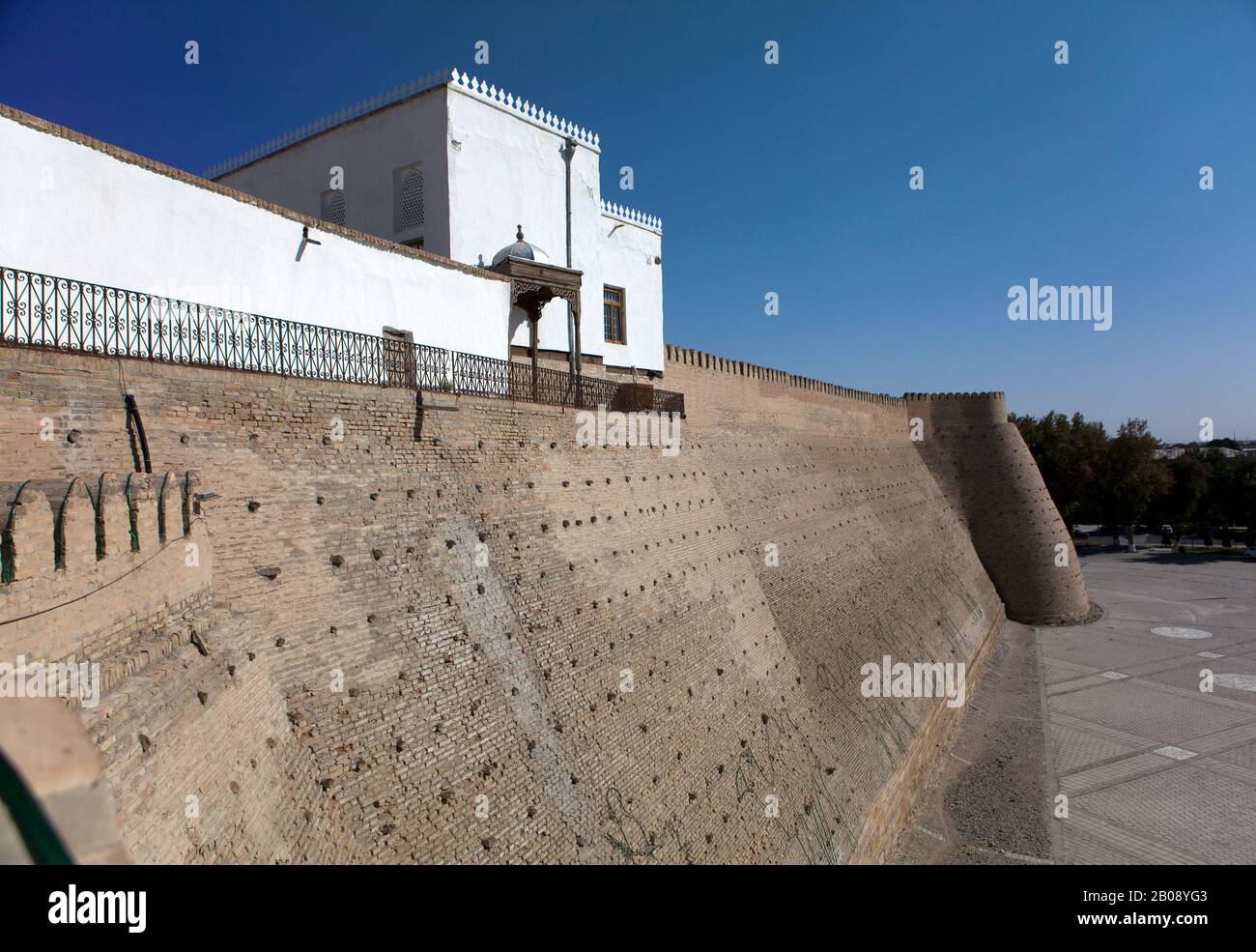 Ark Fortress in Bukhara, Uzbekistan Stock Photo - Alamy