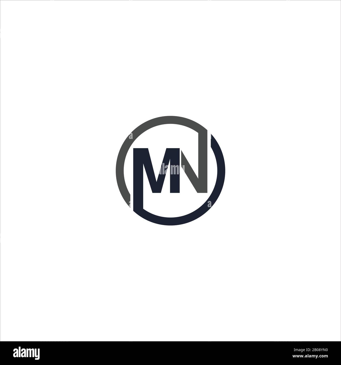 Initial letter mn or nm logo vector design template Stock Vector Image ...