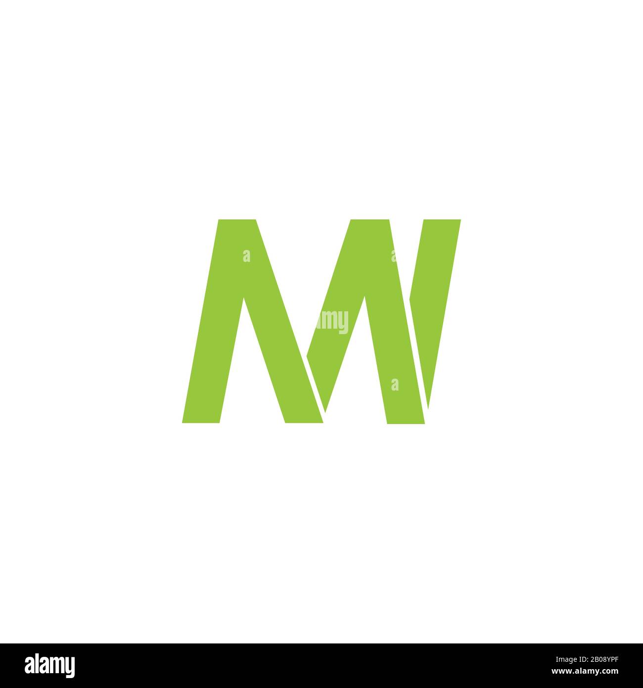 Initial letter mn or nm logo vector design template Stock Vector Image ...