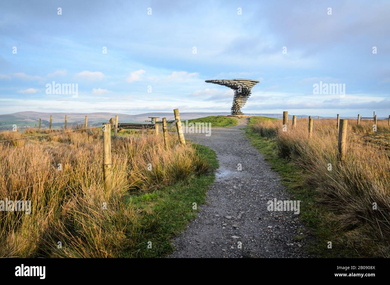 The Singing Ringing Tree in Burnley, Lancashire, UK Stock Photo - Alamy