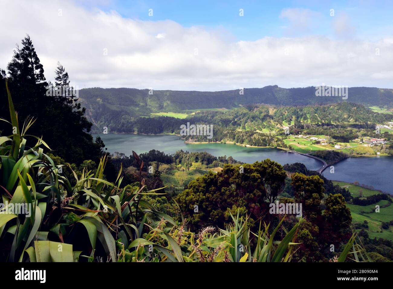Furnas Village in the caldera of the Azores Stock Photo - Alamy