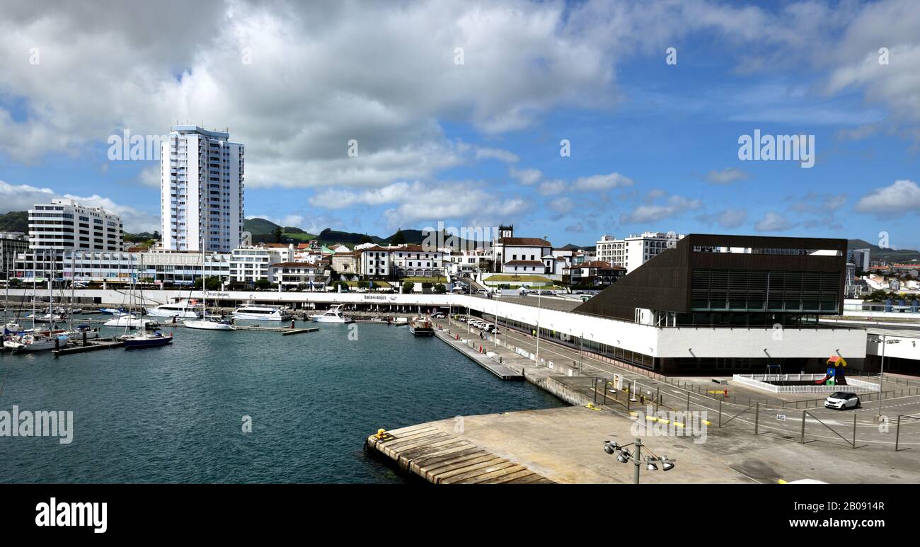 Ponta Delgada, Azores - 23rd April 2019: The yacht harbour of the Port ...
