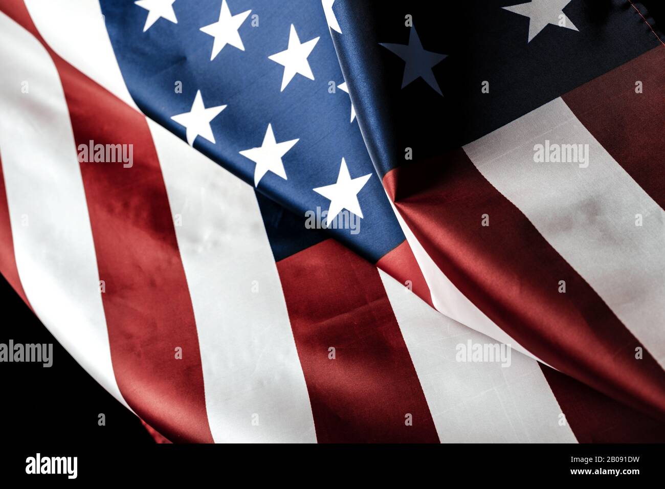 Beautifully waving star and striped American flag Stock Photo - Alamy