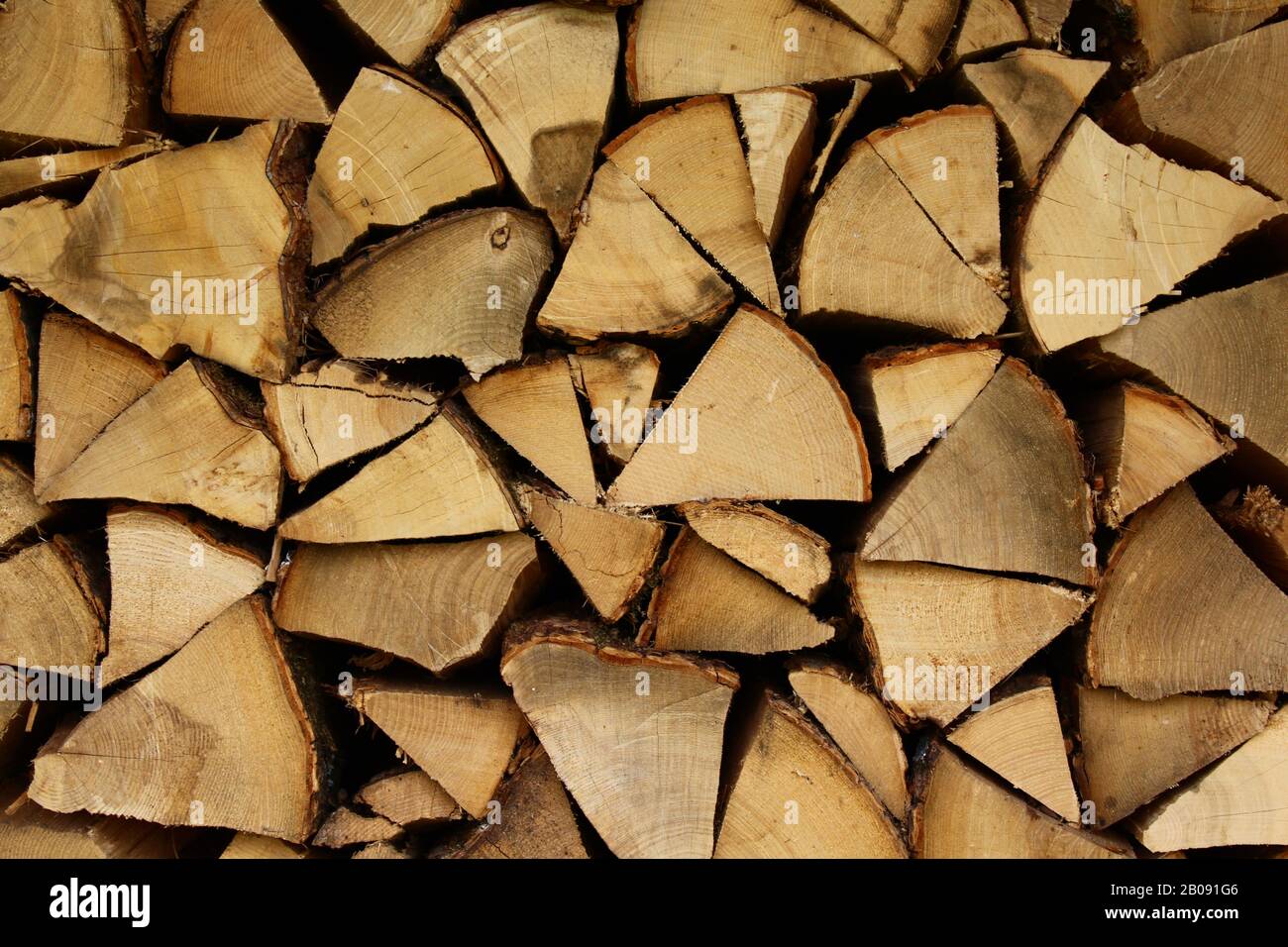 The picture shows a stack of wood Stock Photo - Alamy