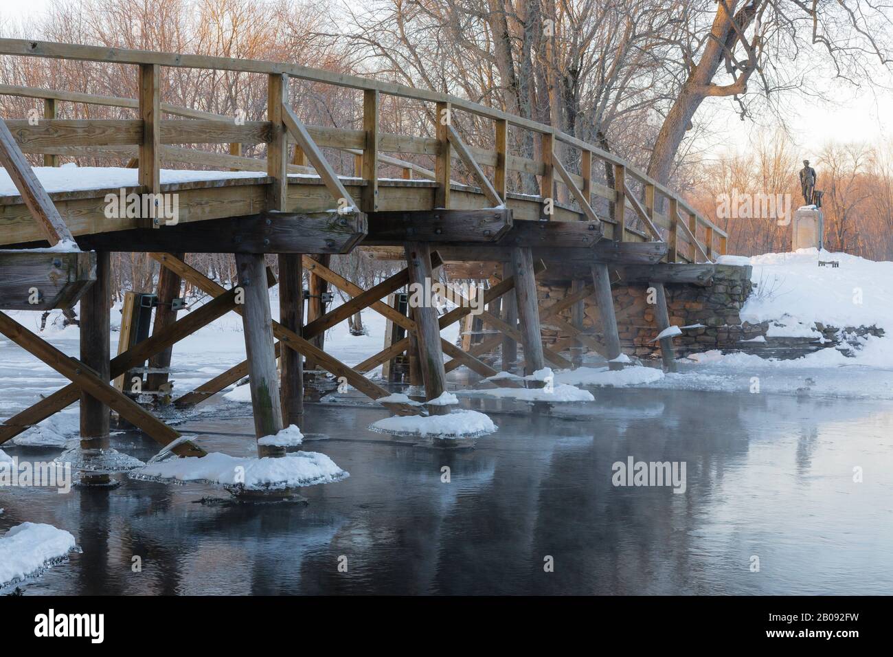 Concord bridge april 1775 hi-res stock photography and images - Alamy