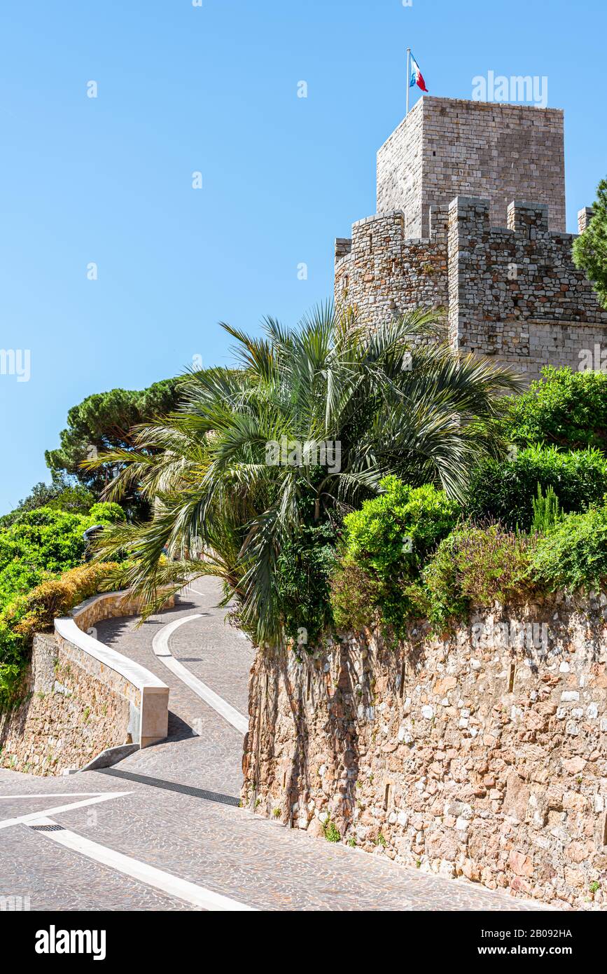 Historic Musee de la Castre Tower In Old Town Of Cannes On The French ...