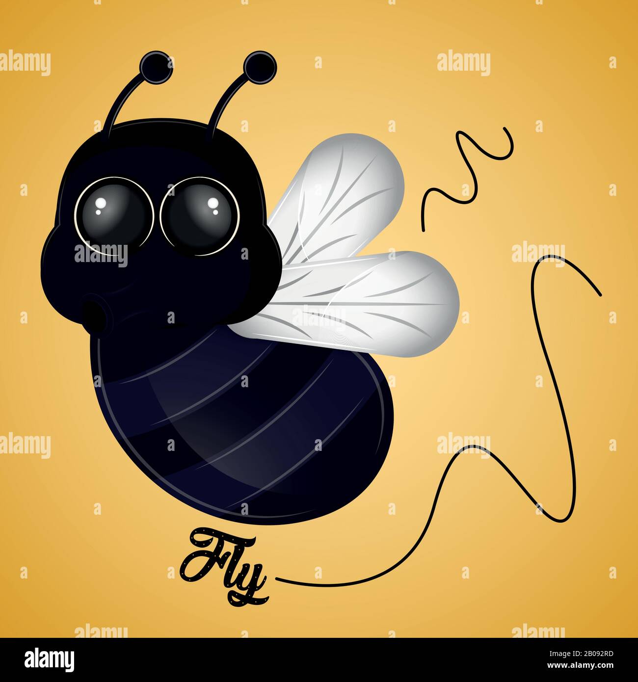 Happy fly Stock Vector Images - Alamy