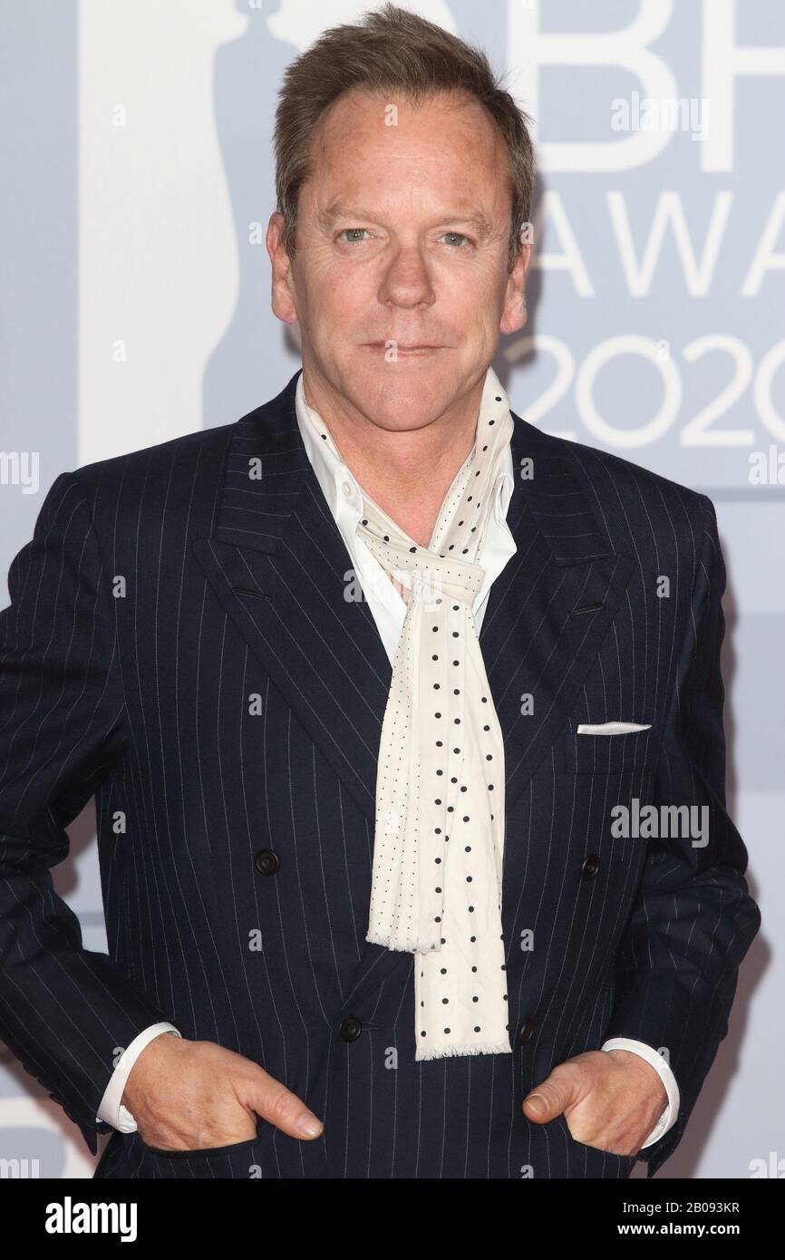 Kiefer Sutherland attends the 40th Brit Awards Red Carpet arrivals at ...