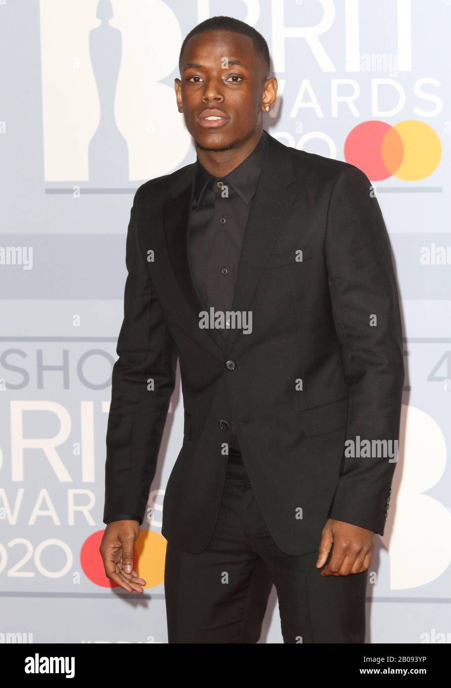 Micheal Ward attends the 40th Brit Awards Red Carpet arrivals at The O2 ...