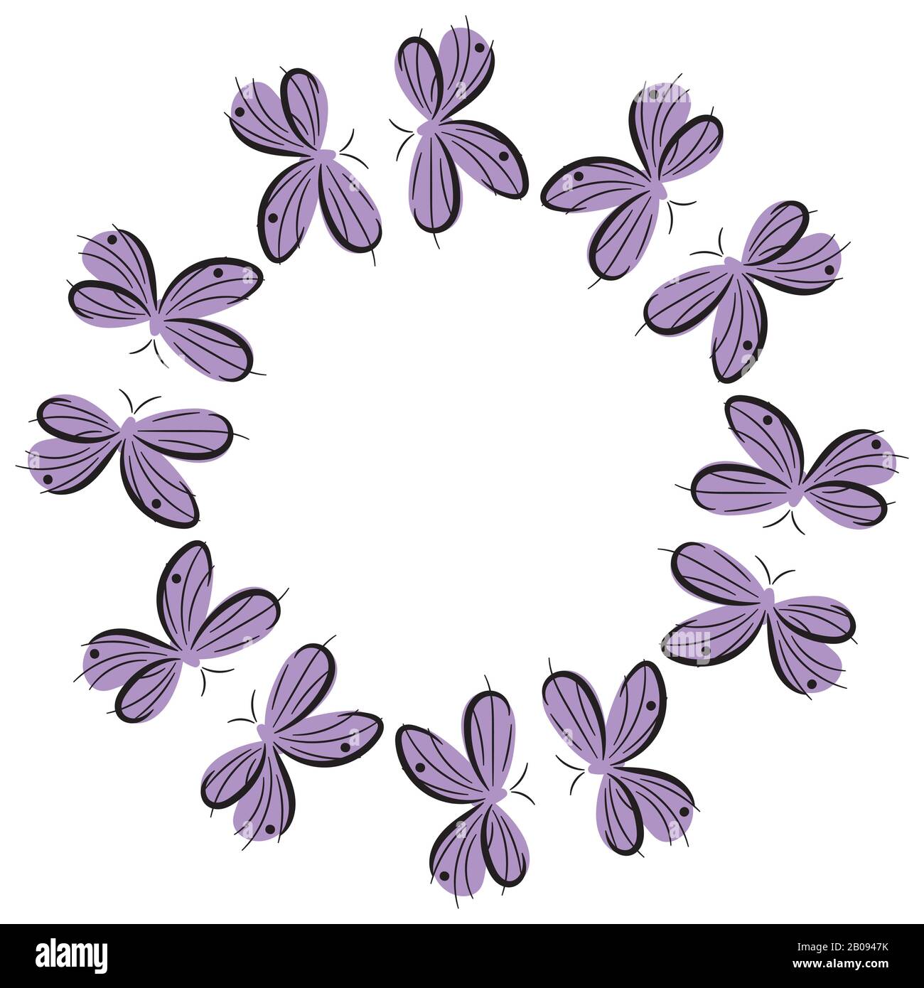 Butterflies border hi-res stock photography and images - Alamy